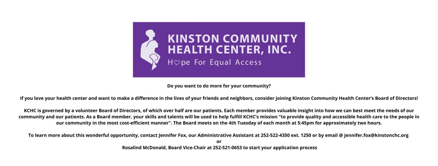 Join our Board of Directors - Kinston Community Health Center